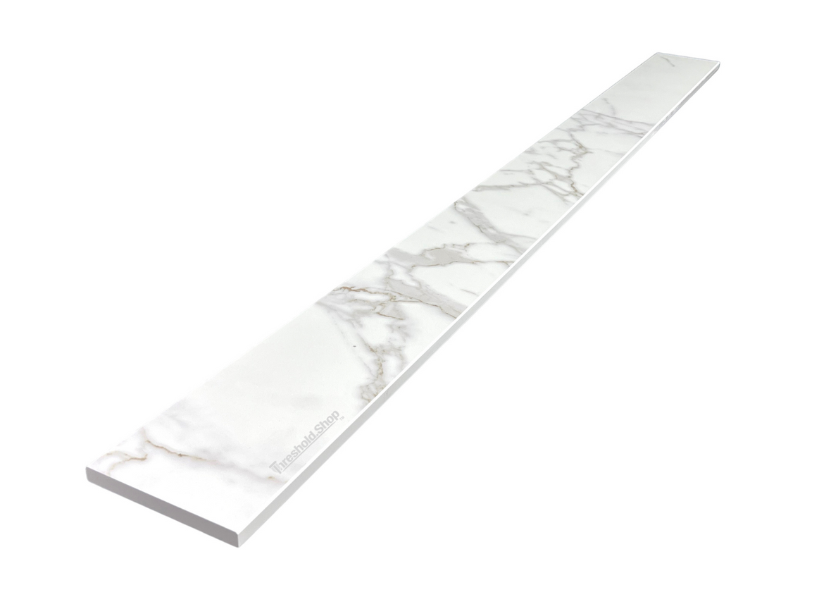 Custom Size | Calacatta Gold Engineered Marble Threshold Eased Edge ...
