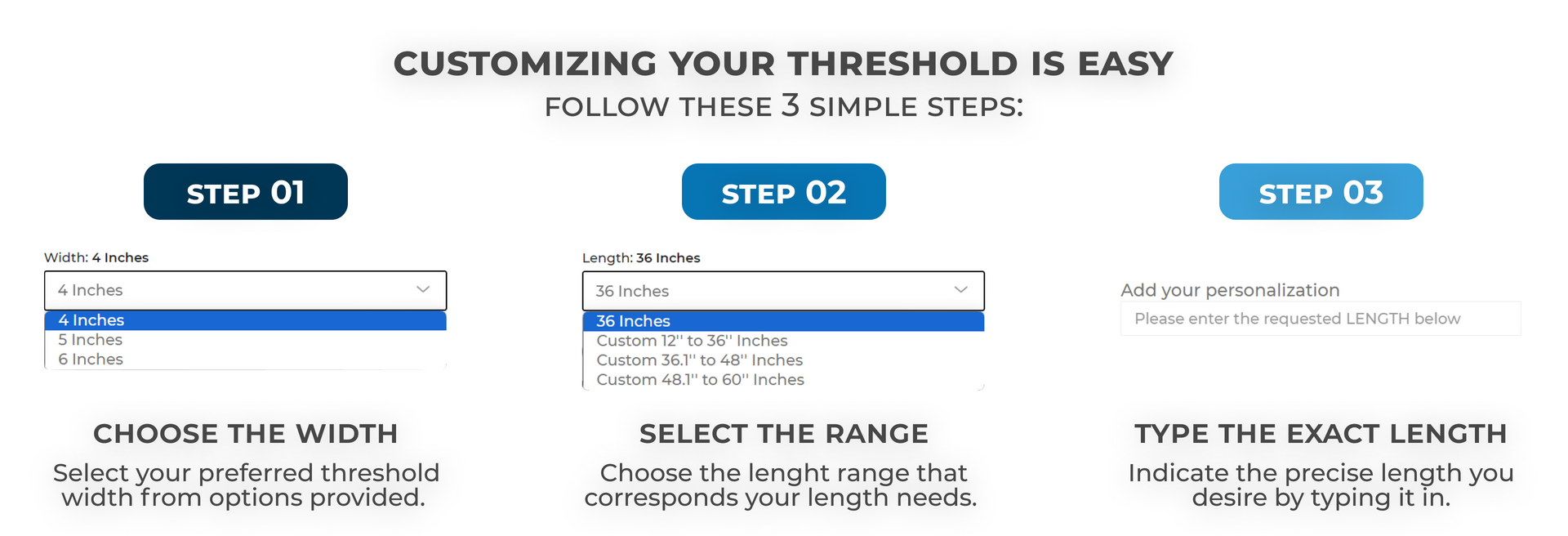 Customization | The Threshold Shop